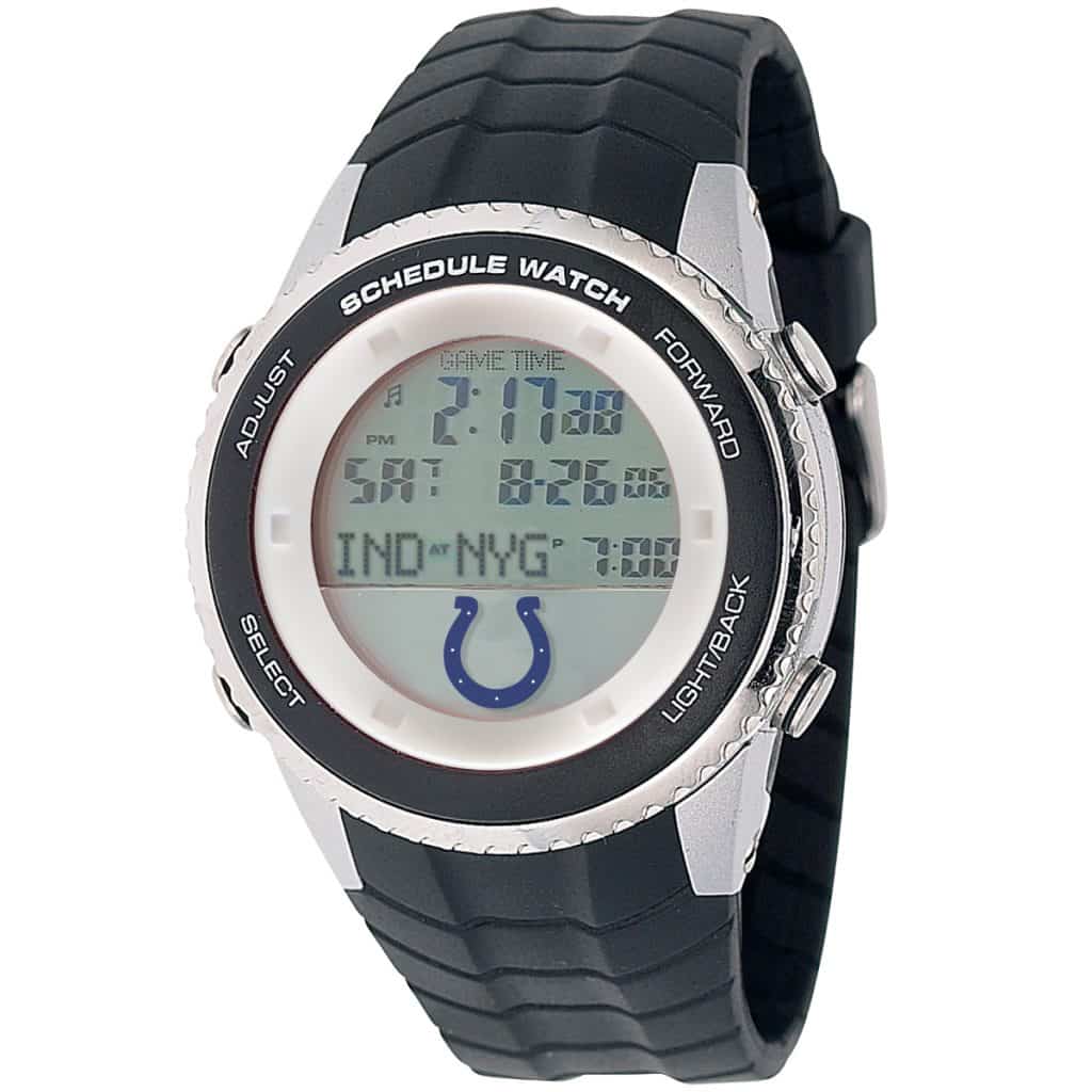 Indianapolis Colts Mens LCD Schedule Watch - Detroit Game Gear