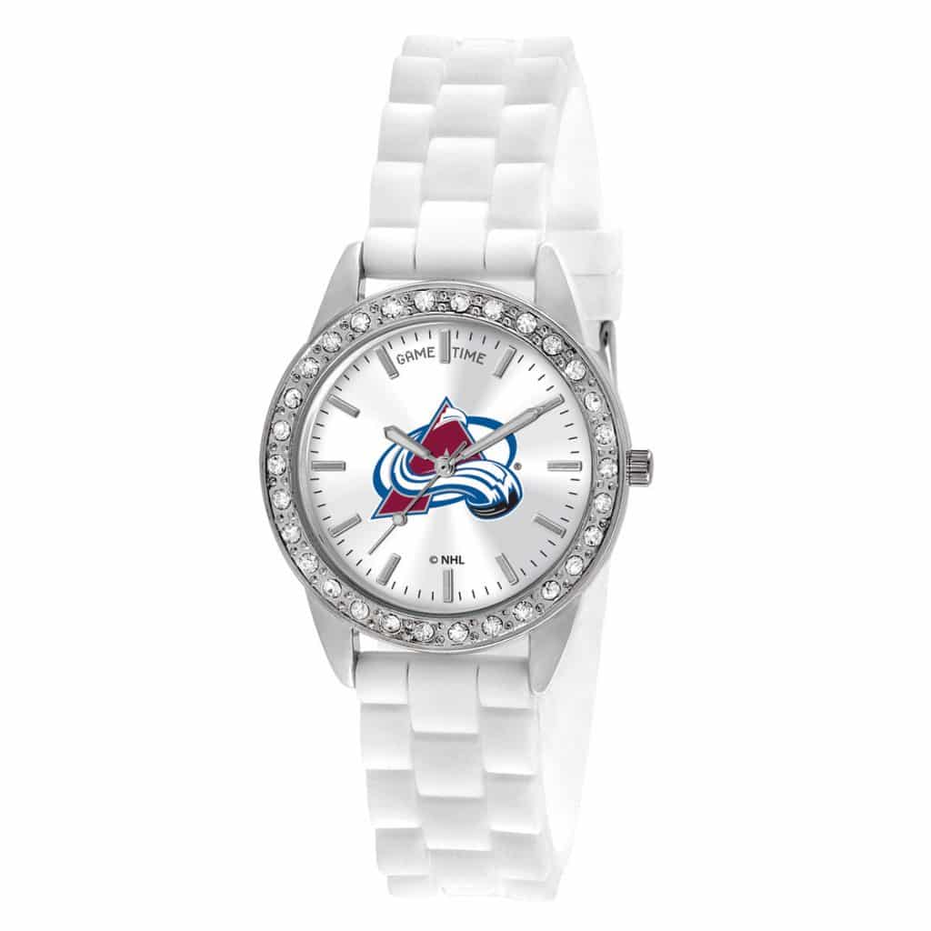 Colorado Avalanche Ladies Quartz Analog Frost Watch - Detroit Game Gear