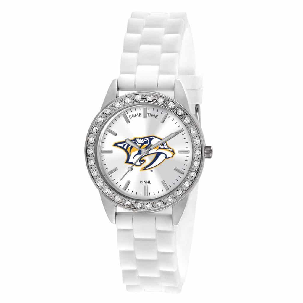Nashville Predators Ladies Quartz Analog Frost Watch - Detroit Game Gear