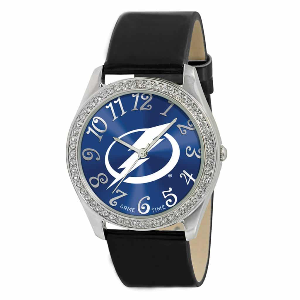 Tampa Bay Lightning Ladies Quartz Analog Glitz Watch - Detroit Game Gear