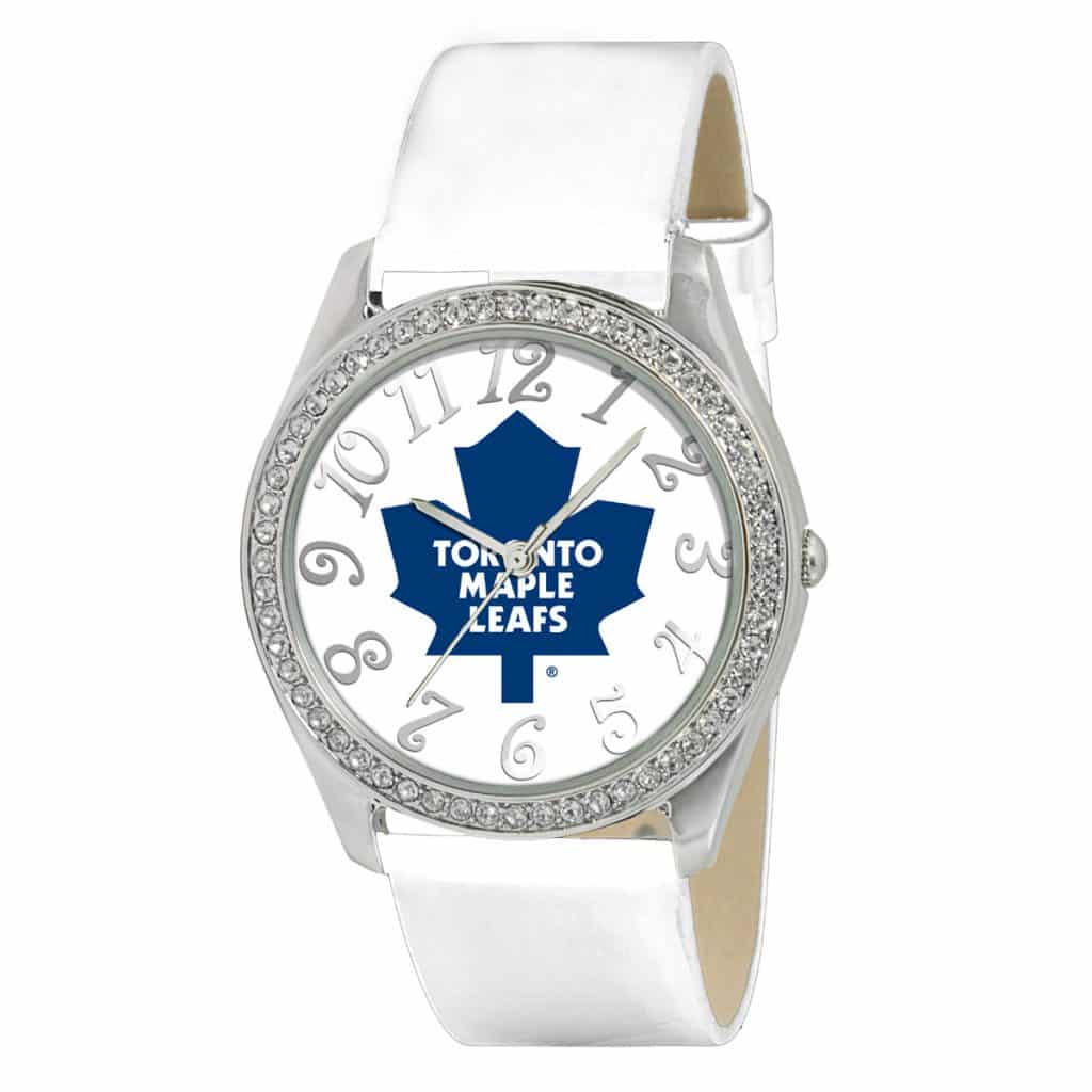 Toronto Maple Leafs Ladies Quartz Analog Glitz Watch - Detroit Game Gear