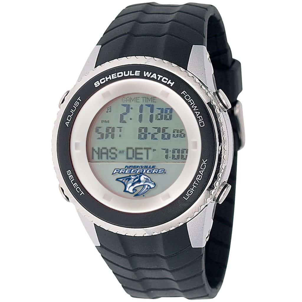 Nashville Predators Mens LCD Schedule Watch - Detroit Game Gear