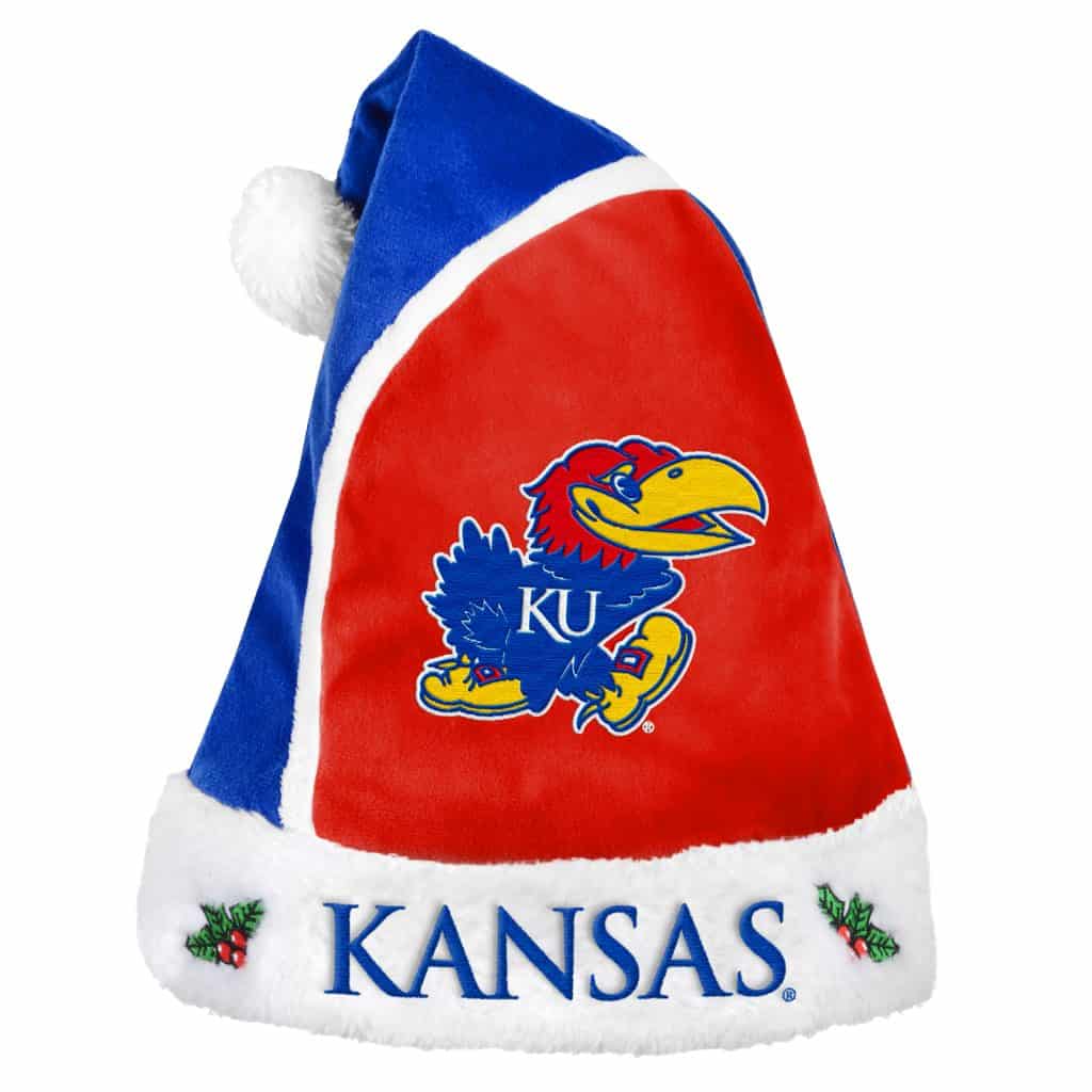Kansas Jayhawks 2015 Christmas Santa Hat - Detroit Game Gear
