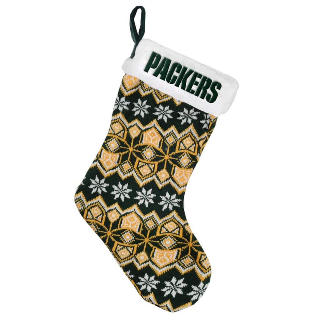 Green Bay Packers 2015 Knit Christmas Stocking - Detroit Game Gear