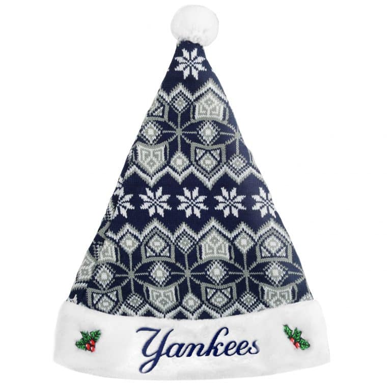 New York Yankees 2015 Knit Christmas Santa Hat - Detroit Game Gear