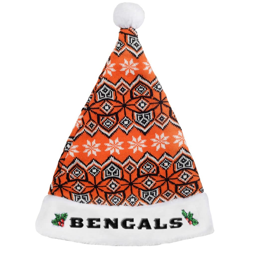 Cincinnati Bengals 2015 Knit Christmas Santa Hat - Detroit Game Gear