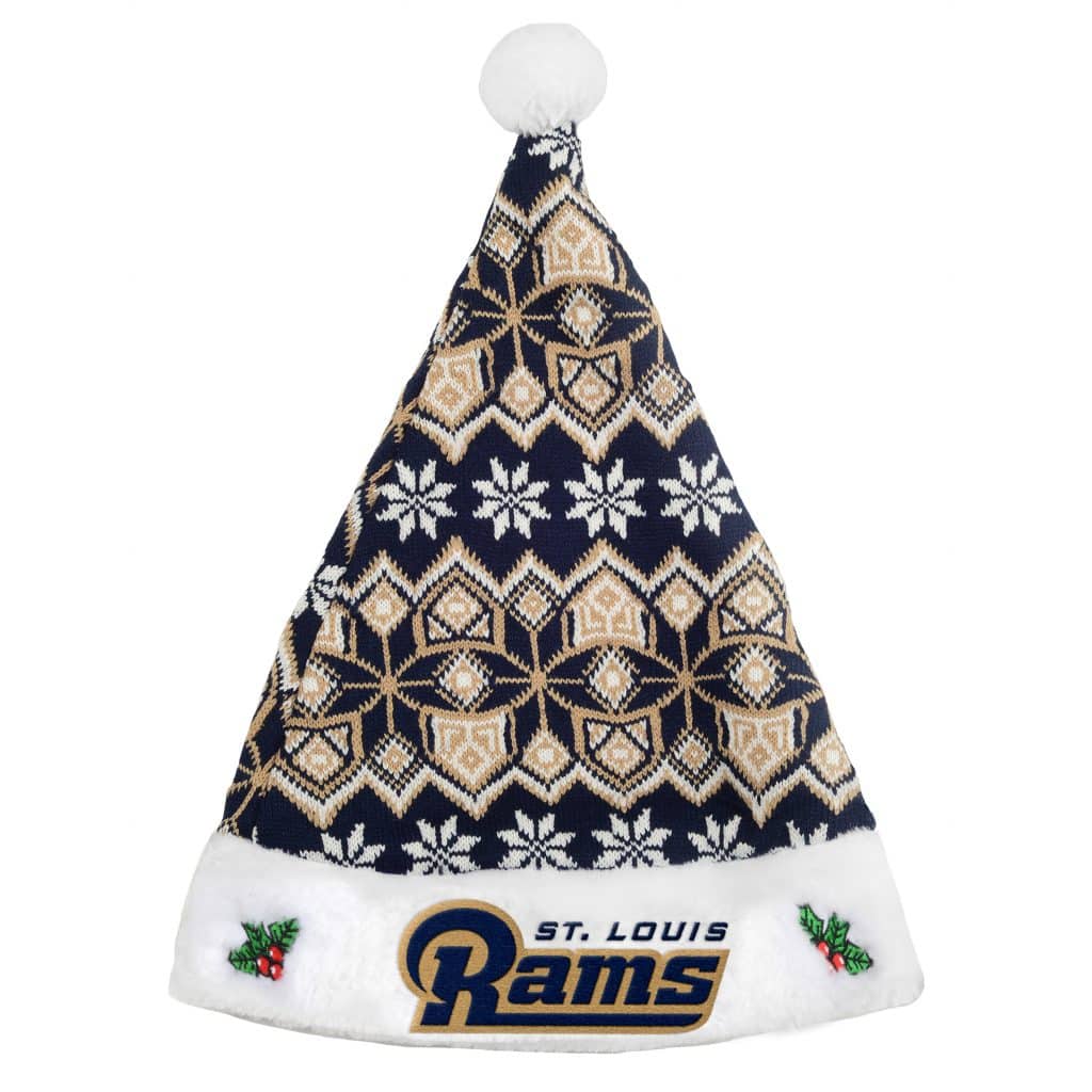 St. Louis Rams 2015 Knit Christmas Santa Hat - Detroit Game Gear
