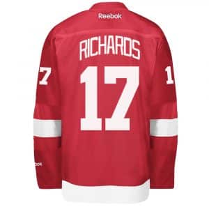 Richards Detroit Red Wings Reebok Premier Home Jersey - Detroit Game Gear