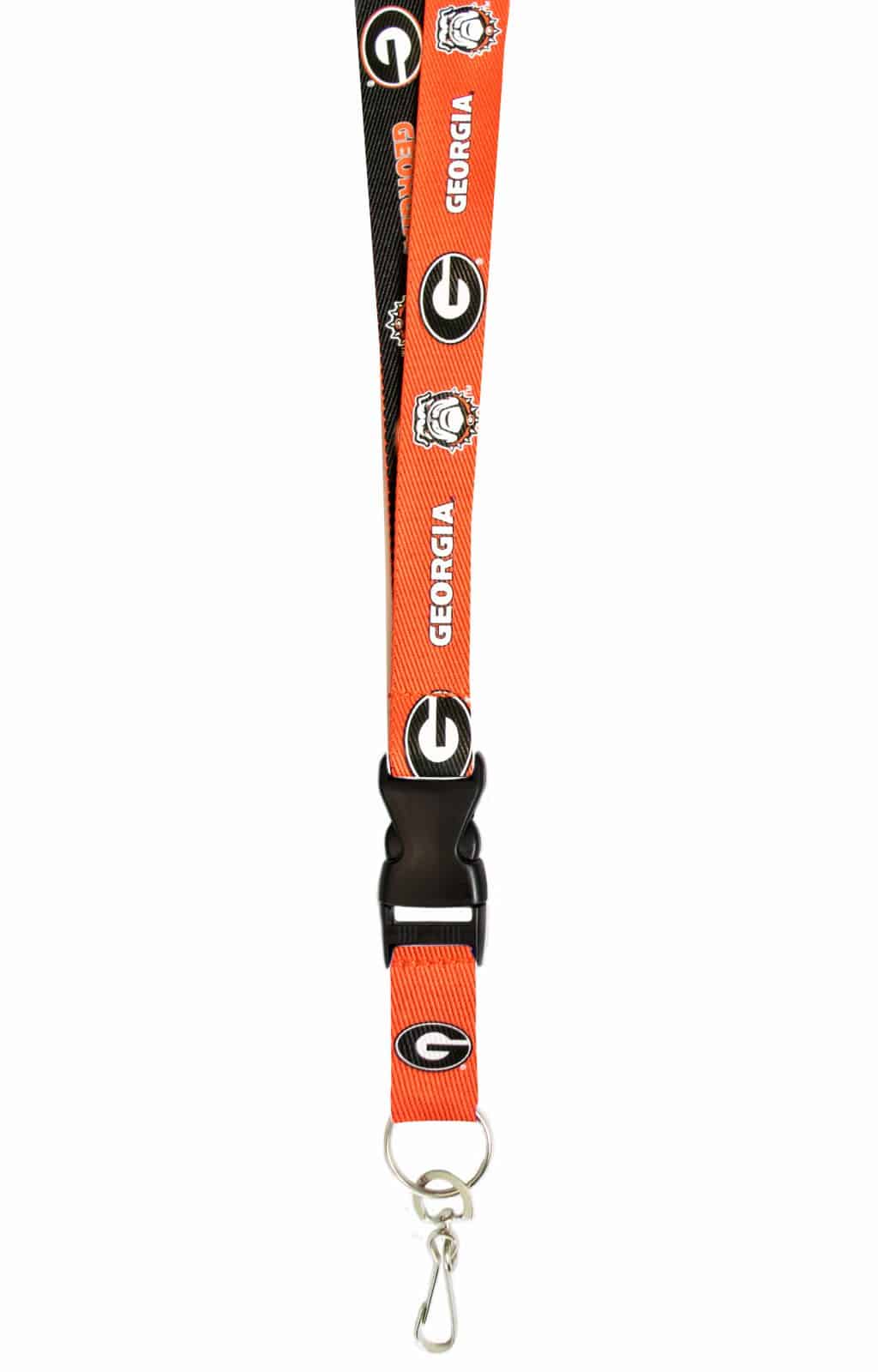 Georgia Bulldogs Two-Tone Lanyard - Detroit Game Gear