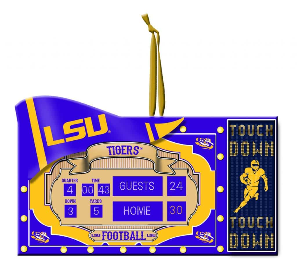 LSU Tigers Scoreboard Ornament - Detroit Game Gear