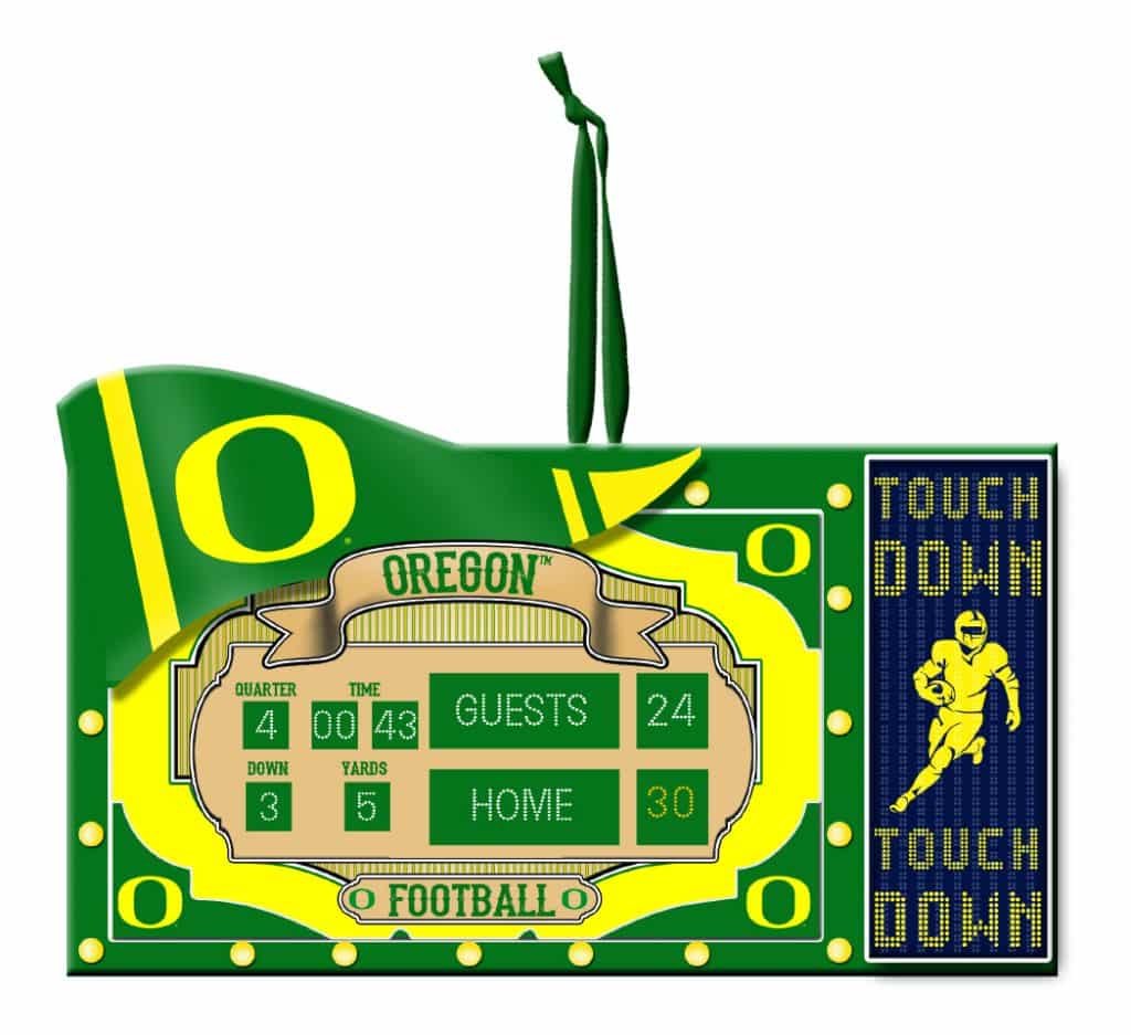 Oregon Ducks Scoreboard Ornament - Detroit Game Gear