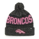 Denver Broncos Womens 47 Brand Pink Charcoal Cuff Knit Beanie - Detroit ...