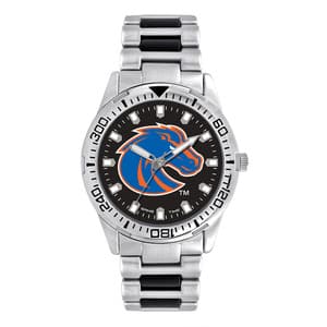 Boise State Broncos Mens Quartz Analog Silver Heavy Hitter Watch ...