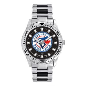 Toronto Blue Jays Mens Quartz Analog Silver Heavy Hitter Watch ...