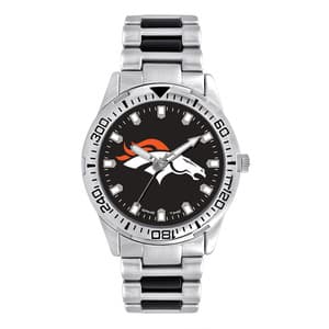 Denver Broncos Mens Quartz Analog Silver Heavy Hitter Watch - Detroit ...