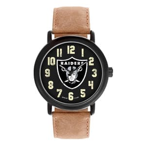 Oakland Raiders Mens Quartz Analog Throwback Watch - Detroit Game Gear