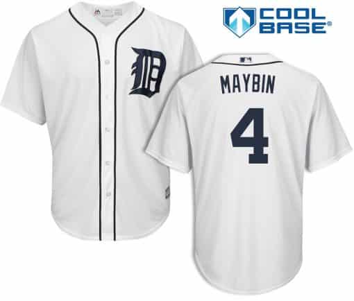 Cameron Maybin Detroit Tigers Cool Base Replica Home Jersey - Detroit ...