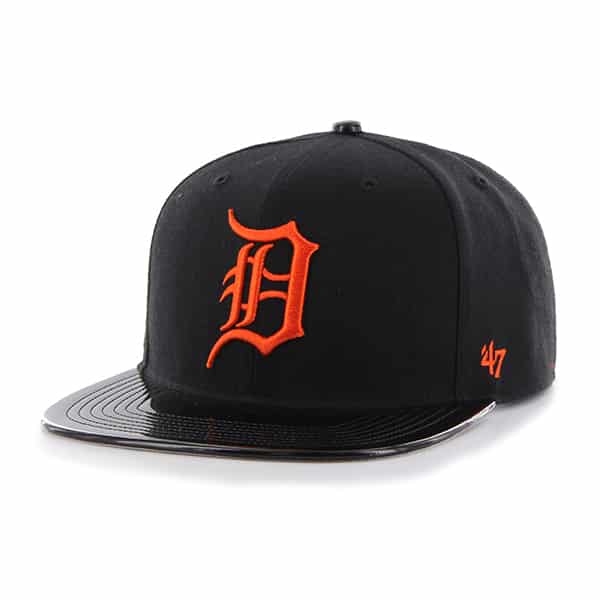Detroit Tigers 47 Brand Black Shinedown Snapback Adjustable Hat ...