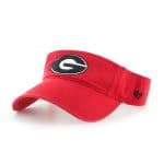 Georgia Bulldogs 47 Brand VISOR Red Adjustable Hat - Detroit Game Gear