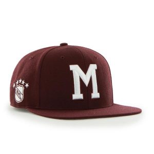 Montreal Maroons Sure Shot Dark Maroon 47 Brand Adjustable Hat ...