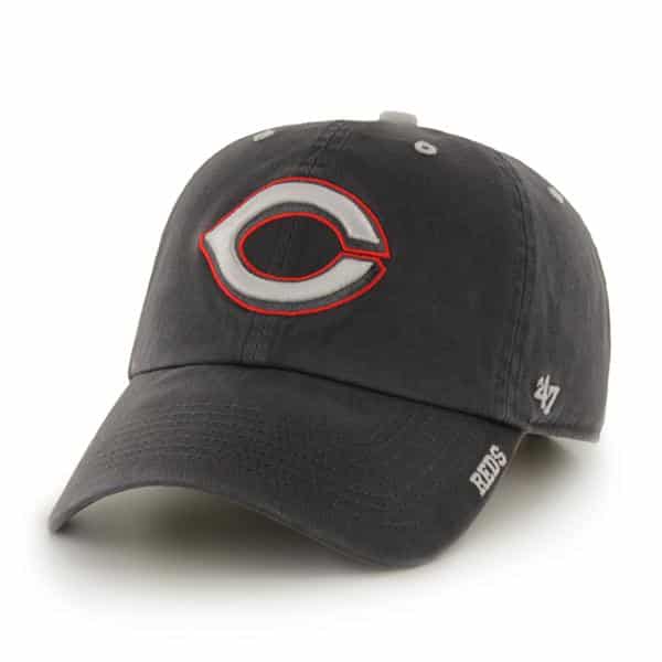 Cincinnati Reds Ice Charcoal 47 Brand Adjustable Hat - Detroit Game Gear