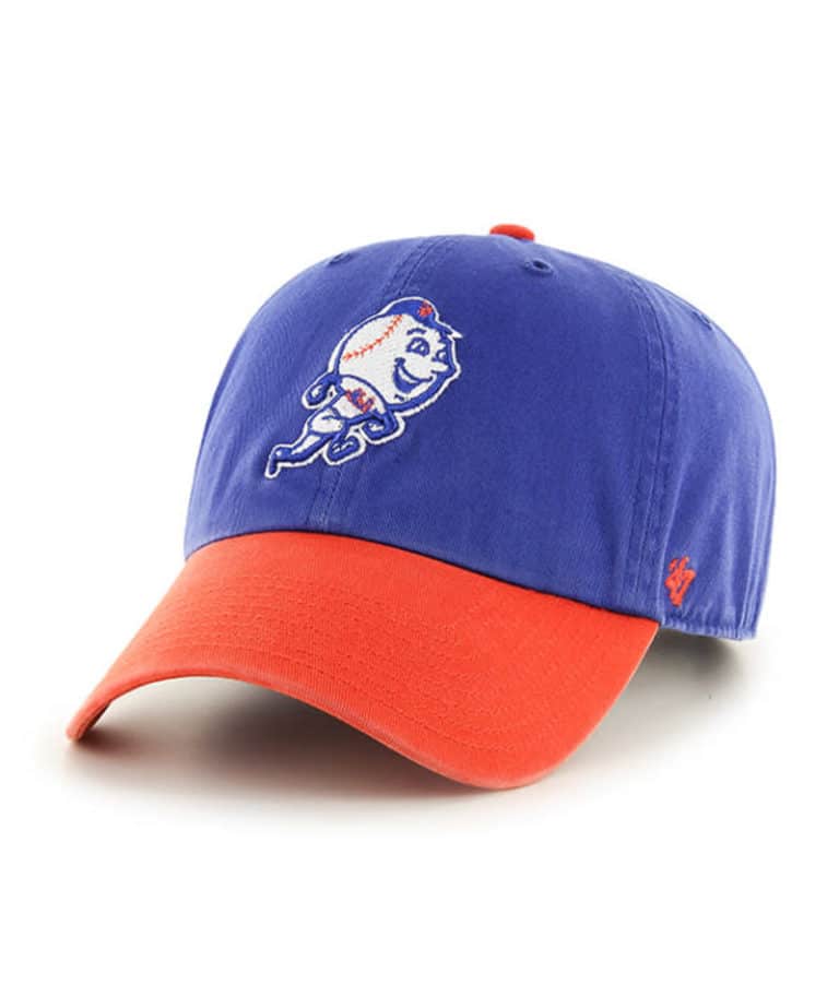 New York Mets 47 Brand Batting Practice Blue Clean Up Adjustable Hat ...
