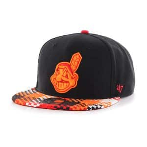 Cleveland Indians Ruffian Captain Black 47 Brand Adjustable Hat ...