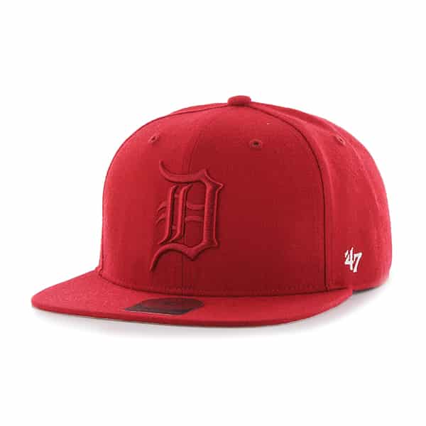 Detroit Tigers Sure Shot Red 47 Brand Adjustable Hat - Detroit Game Gear