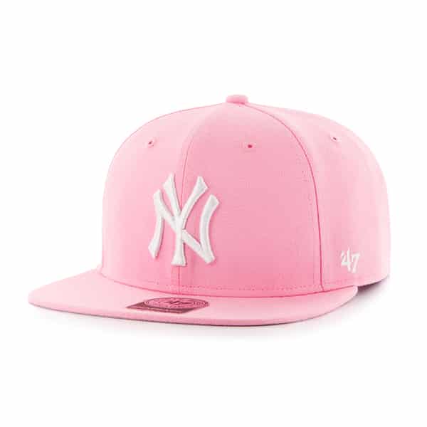 New York Yankees Sure Shot Pink Rose 47 Brand Adjustable Hat - Detroit ...