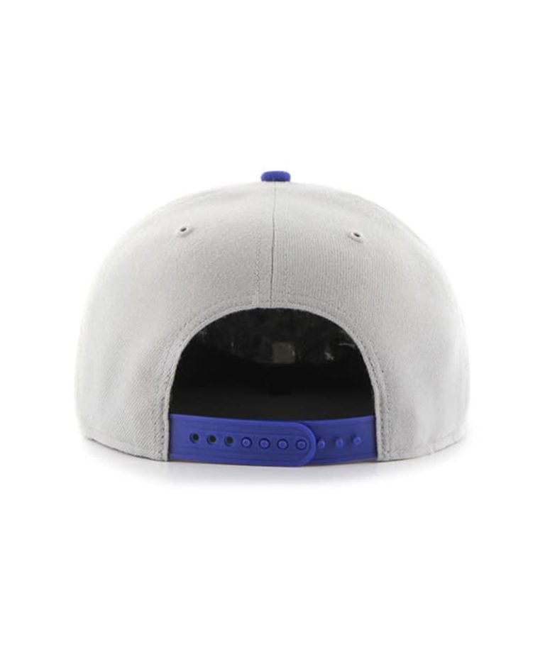 Texas Rangers 47 Brand Gray Blue Sure Shot Snapback Hat - Detroit Game Gear