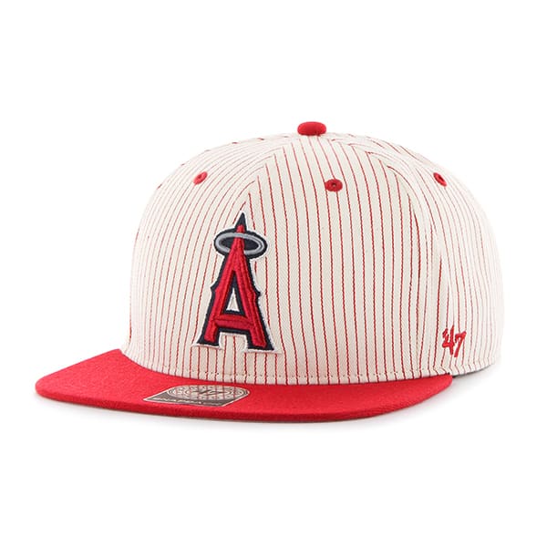 Los Angeles Angels Woodside Captain Red 47 Brand Adjustable Hat ...
