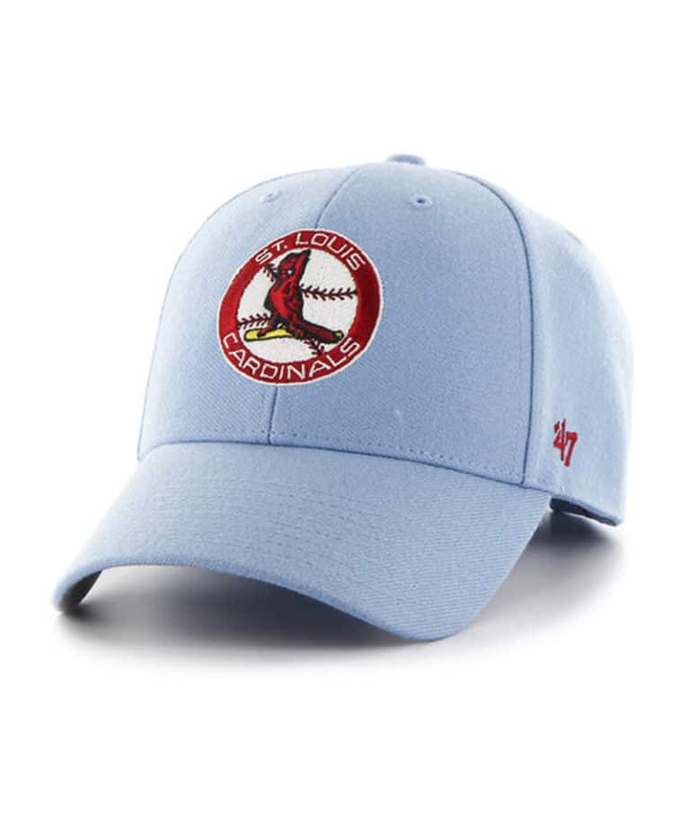 St. Louis Cardinals 47 Brand Columbia Blue MVP Adjustable Hat - Detroit ...