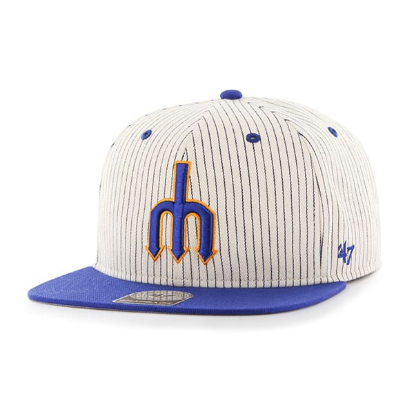 Seattle Mariners Woodside Captain Navy 47 Brand Adjustable Hat ...