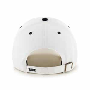 Rice Owls 47 Brand White Ice Clean Up Adjustable Hat - Detroit Game Gear