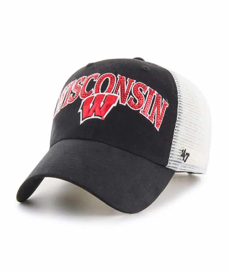 Wisconsin Badgers Women's 47 Brand Sparkaloosa Black Clean Up White ...