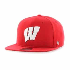 Wisconsin Badgers Sure Shot Red 47 Brand Adjustable Hat - Detroit Game Gear