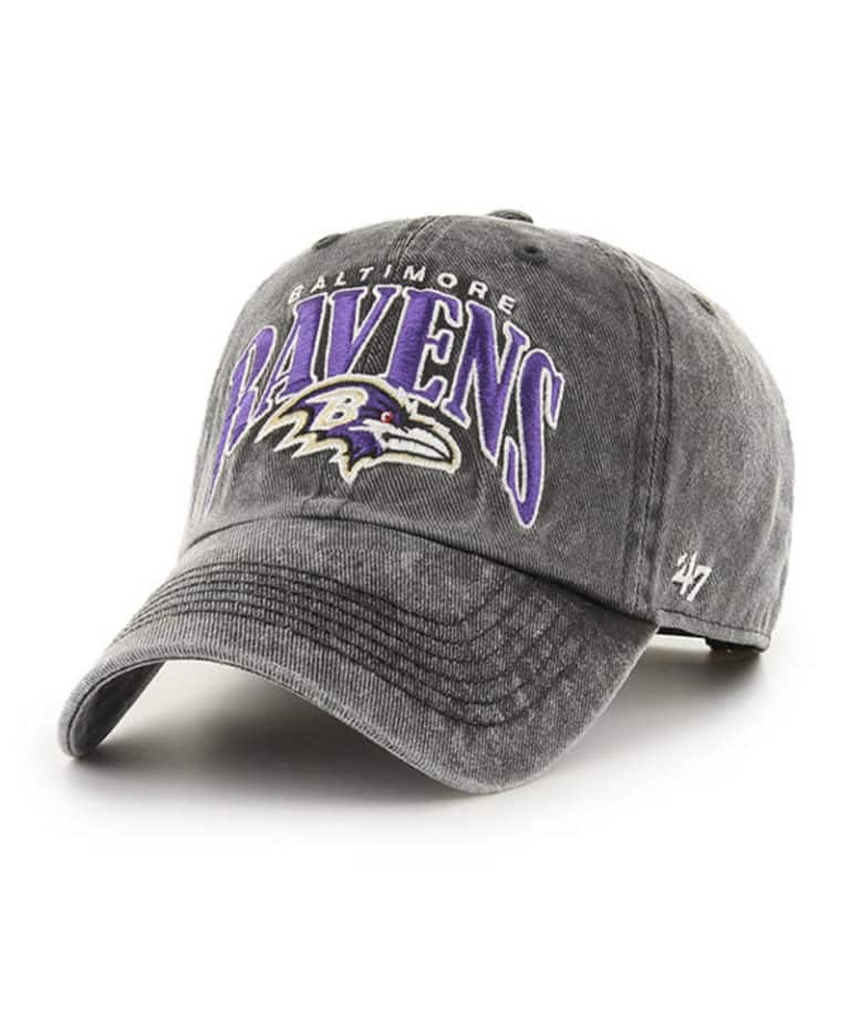 Baltimore Ravens 47 Brand Vintage Black Clean Up Snapback Hat - Detroit ...