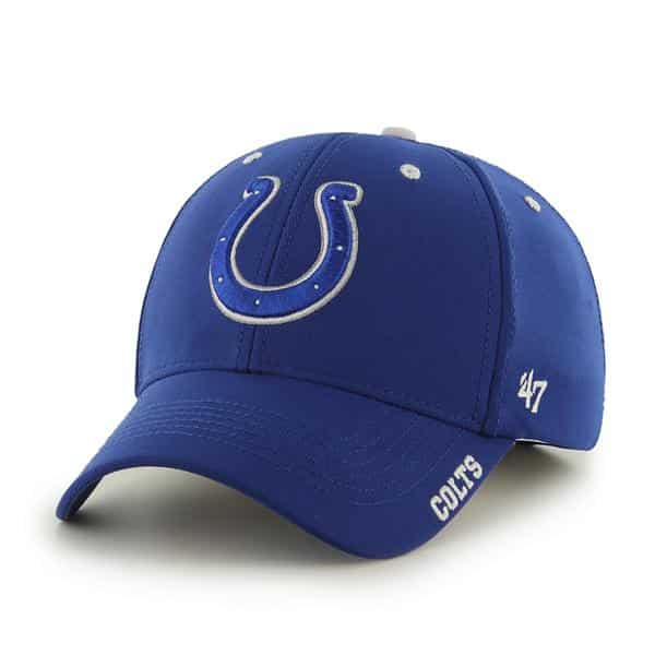 Indianapolis Colts Condenser MVP Royal 47 Brand Adjustable Hat ...