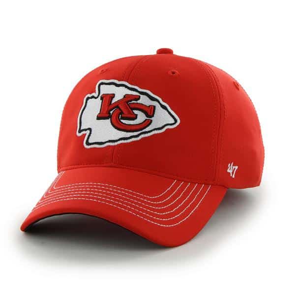 Kansas City Chiefs Game Time Closer Torch Red 47 Brand Stretch Fit Hat ...