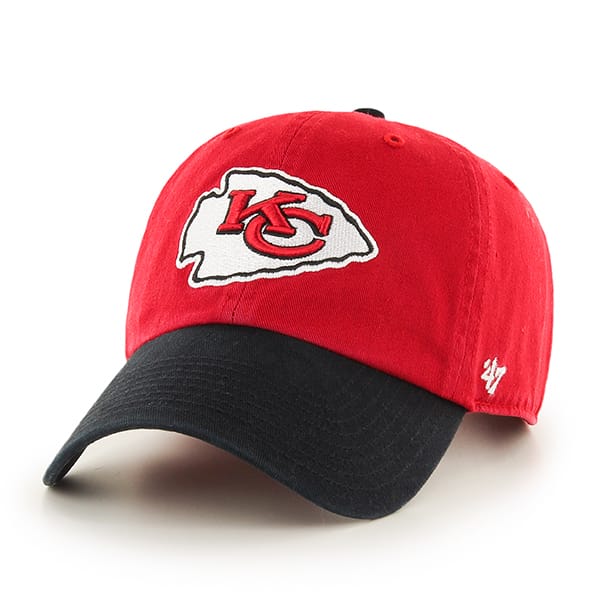 Kansas City Chiefs Clean Up Two-Tone Red 47 Brand Adjustable Hat ...