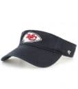 Kansas City Chiefs Clean Up Visor Black 47 Brand Adjustable Hat ...
