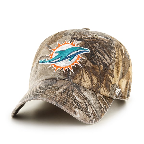 Miami Dolphins Realtree Clean Up Realtree 47 Brand Adjustable Hat ...