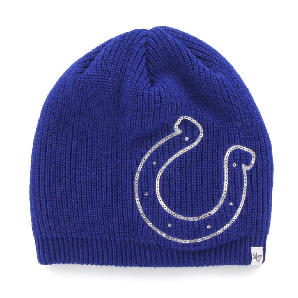 Indianapolis Colts Sparkle Beanie Royal 47 Brand Womens Hat - Detroit ...
