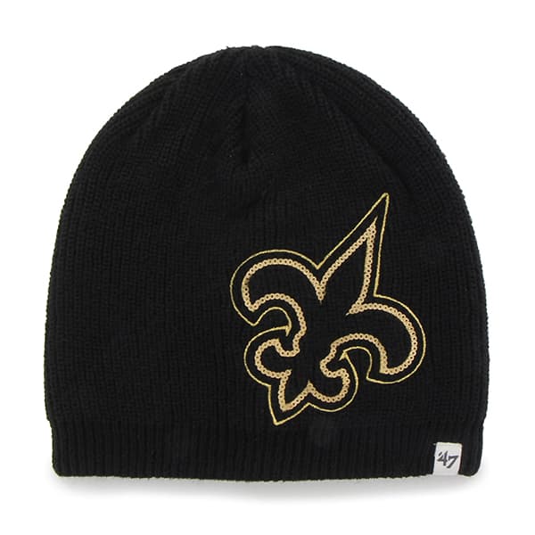 New Orleans Saints Sparkle Beanie Black 47 Brand Womens Hat - Detroit ...