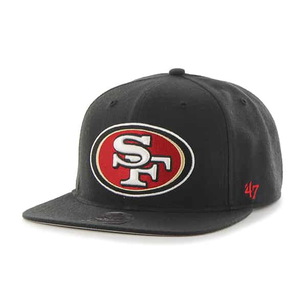 San Francisco 49Ers Super Shot Captain Black 47 Brand Adjustable Hat ...