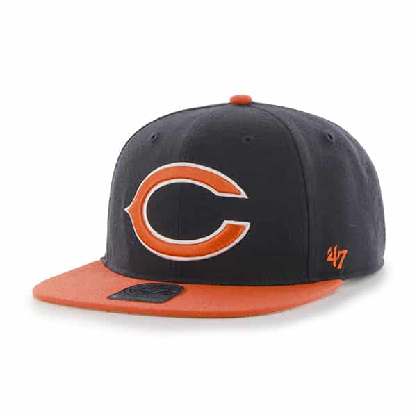 Chicago Bears Super Shot Two Tone Captain Navy 47 Brand Adjustable Hat ...