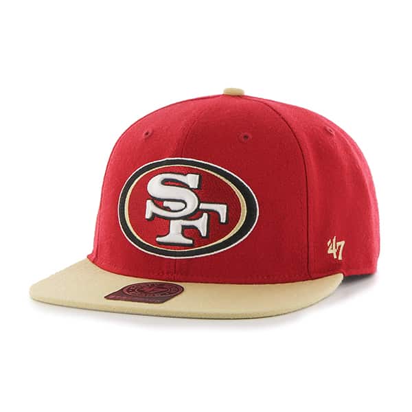 San Francisco 49Ers Super Shot Two Tone Captain Red 47 Brand Adjustable ...