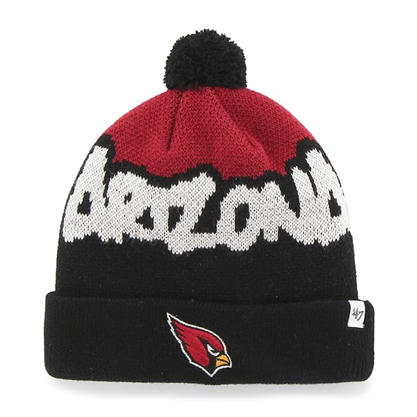 Arizona Cardinals Underdog Cuff Knit Black 47 Brand KID Hat - Detroit ...