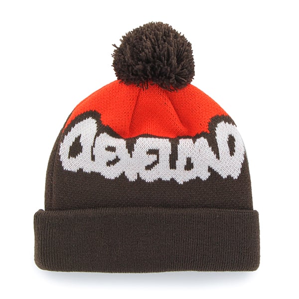 Cleveland Browns Underdog Cuff Knit Brown 47 Brand KID Hat - Detroit ...