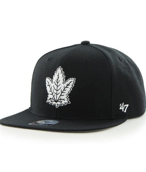 Toronto Maple Leafs Sure Shot Black 47 Brand Adjustable Hat - Detroit ...